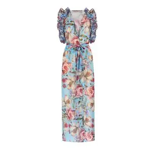 NUR KARAATA Joali Blu Pareo Dress - Blue