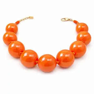 MICHAEL NASH JEWELRY Lucy Gumball Necklace - Orange