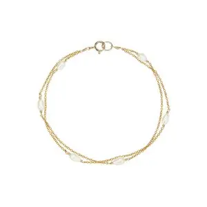 LILY & ROO Layered Seed Pearl Bracelet - Gold