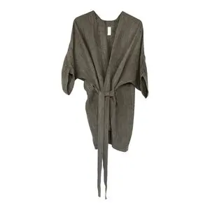GOOD TIDINGS STYLE Sanctuary Linen Kimono - Grey
