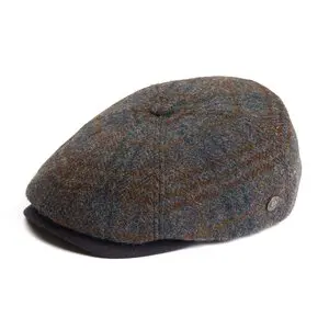 DASMARCA HATS Aaron Harris Tweed Cap With Earflaps - Green/brown