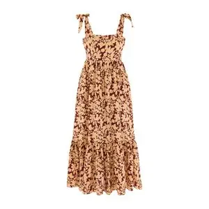 Women's Floral Tie Strap Dresses