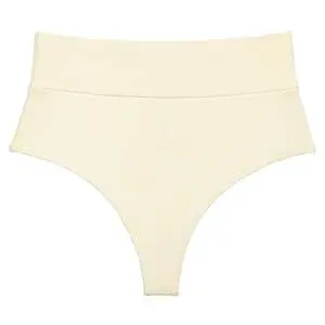 MONTCE Added Coverage High Rise Bikini Bottom - White