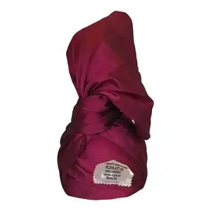 ROMER MILLINERY Twisturban In Silk Shantung - Red