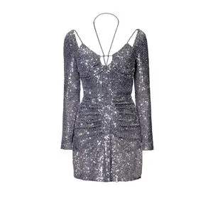 AGGI BY HALEWSKI Dianna Sequin Mini Dress