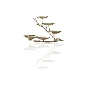 MARLETH Six-bowl Branch Serving Stand - Silver