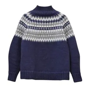 OUBAS Fara British Wool Fair Isle Sweater