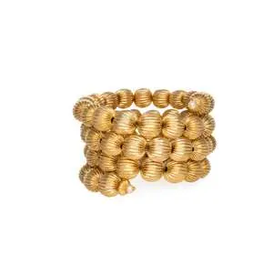 MERAKI BY RASHMI BAJAJ Plated Sculptural Wrap Bracelet - Gold