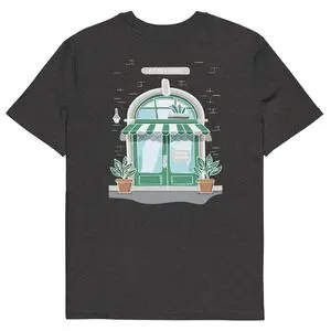 ANCHOR & CREW Gustatory Organic Cotton Embroidered T-shirt - Grey