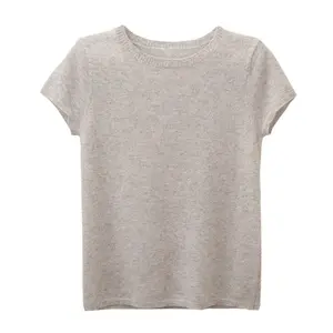 COVE Lillie Cashmere Tee - Grey
