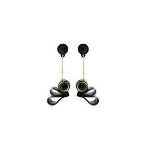 GISSA BICALHO Paisley Pendant Earrings - Black