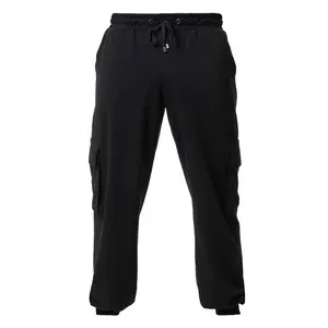METAMORPHOZA Cotton Cargo Trousers - Black