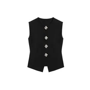 NOCTURNE Embellished Sleeveless Knit Top