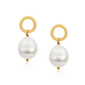 PREETI SANDHU Baroque Pearl Drop Earrings - Gold