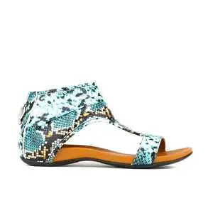 EMBASSY LONDON USA Downtown Snake T-strap Sandals