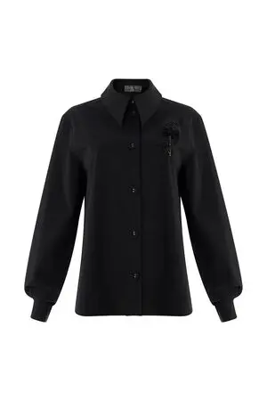 EXQUISE Collared Long Sleeve Shirt