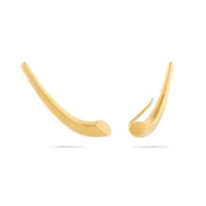 MEULIEN Waterdrop Ear Climber Earrings - Gold