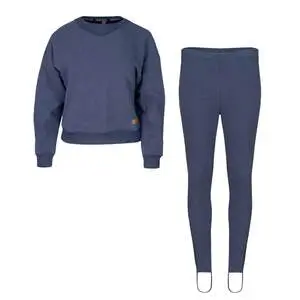 OH!ZUZA NIGHT&DAY Short Sweatshirt & Stirrup Leggings Set