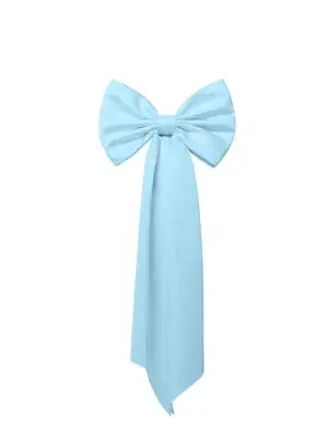 TIA DORRAINE Statement Bow Belt - Blue