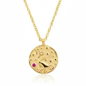 LATELITA Zodiac Birthstone Talisman Capricorn Necklace - Gold