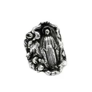 PERRY GARGANO Holy Og Sterling Religious Ring - Silver