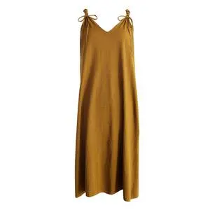 ZENZEE Cashmere Maxi Slip Dress - Brown