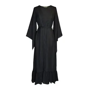 JENNAFER GRACE Janys Scarf Sleeve Kimono - Black