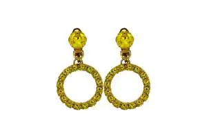VICKISARGE Small Hoop Earrings - Yellow