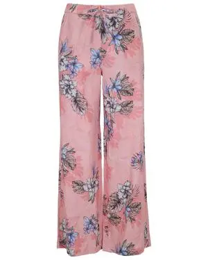 LORDS OF HARLECH Lillian Exotic Floral Wide-leg Pant - Pink