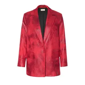 AGGI BY HALEWSKI Roxy Bittersweet Long Oversized Blazer