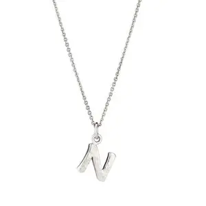 POSH TOTTY DESIGNS Sterling Initial Pendant Necklace - Silver