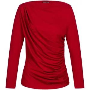 MARIANNA DÉRI Draped Shirt - Red