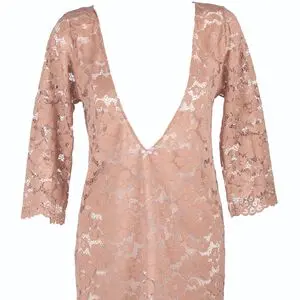 LES JUPONS DE TESS Lace Dress With 3/4 Sleeves