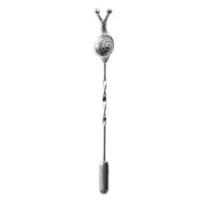LEE RENEE Baby Snail Tie Pin - Silver