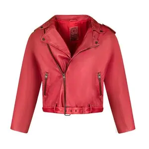ZASTASTUDIO Goatskin Biker Jacket With Asymmetrical Zipper