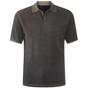 VUSTRA Olive Cotton Johnny Collar Polo