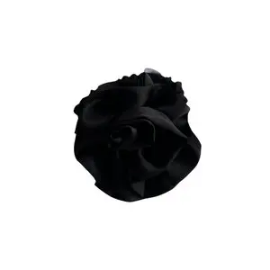 SYLKI Flower Appliqué Hair Tie Black