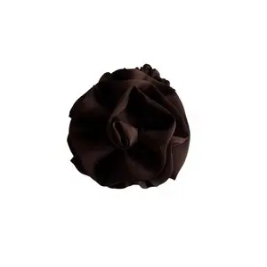 SYLKI Flower Appliqué Hair Tie Brown
