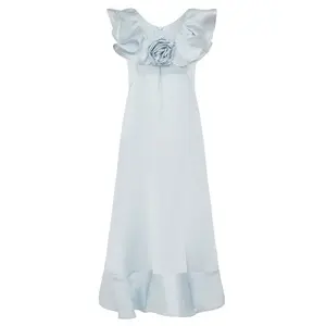 LISA THE LABEL Le Jardin Peony Dress - Blue