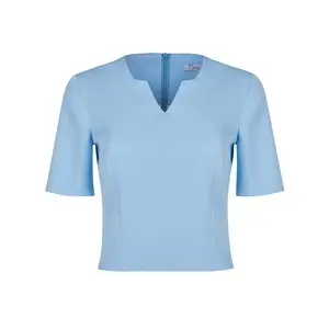 MAAN ISTANBUL Half Sleeve V-neck Blouse