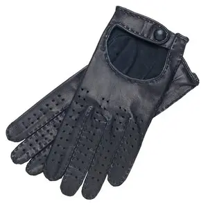 1861 GLOVE MANUFACTORY Monza Nappa Leather Driving Gloves - Blue