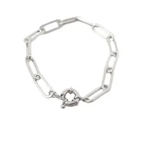 HARFI Paperclip Link Bracelet - Silver