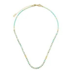 KAMARIA Lumira Mini Gemstone Amazonite Necklace - Blue