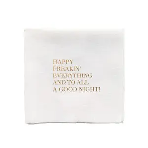 BELL'INVITO Freakin Everything Beverage Napkins - White