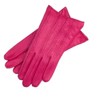 1861 GLOVE MANUFACTORY Pavia Leather Gloves Pink