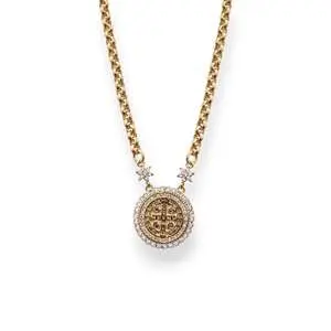 ALEXIE OF ATHENS Guardian Medallion Necklace - Gold