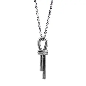 ANCHOR & CREW Great Yarmouth Voyage Necklace Pendant - Silver