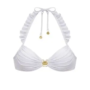 IVY SWIMWEAR Rosetta Bikini Top - White
