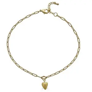 LONI PAUL JEWELRY Plated Heart Necklace - Gold