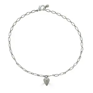 LONI PAUL JEWELRY Plated Heart Necklace - Silver